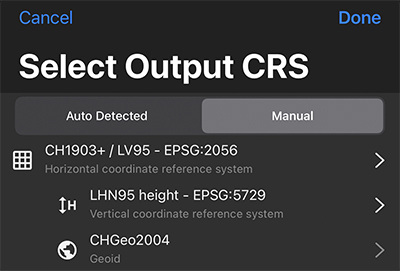 How to use coordinate reference systems in PIX4Dcatch